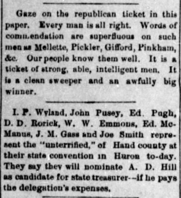 A few notes & reports from the first Republican State Convention ...