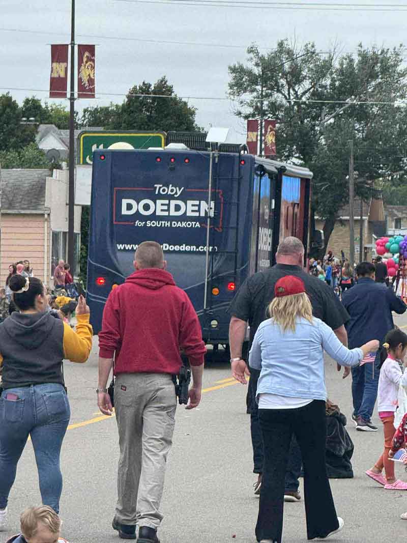 Is Toby Doeden going to require an armed escort at all parades now ...