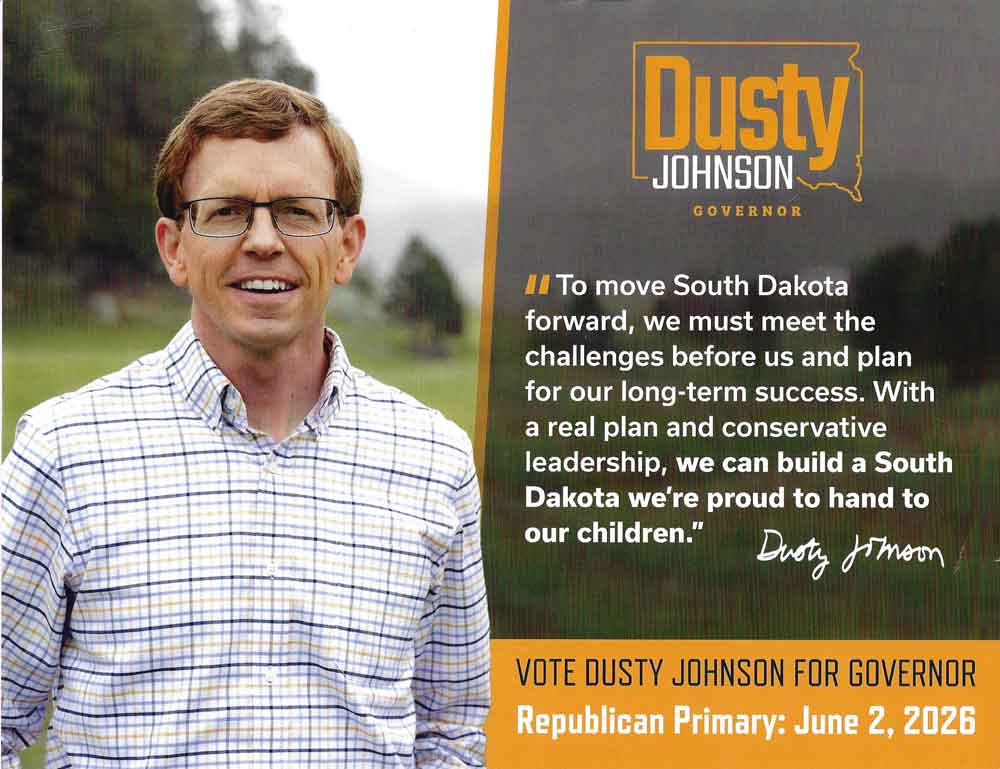 Dusty Johnson hits mailboxes with oversized flyer in race for Governor ...