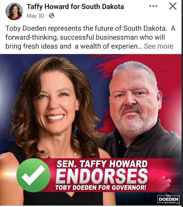 TIFs FOR ME BUT NOT FOR THEE! Gubernatorial candidate Toby Doeden ...