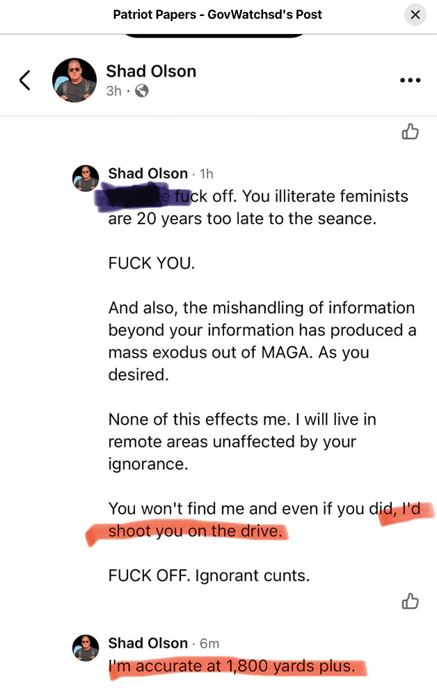 I don’t think Shad Olson’s on-line anger management course worked ...